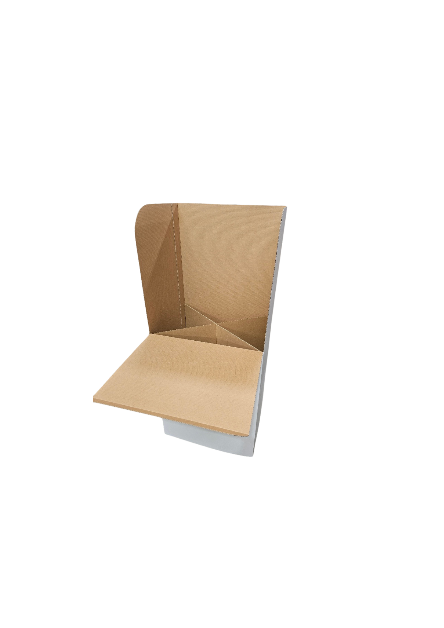 White Cardboard Polling Booth | 3mm White | 670L x 470W x 1580H (mm ...