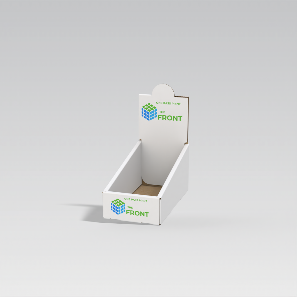 100 x 200mm Counter Top Display Box | 3mm White | 100RH x 50FH (mm ...