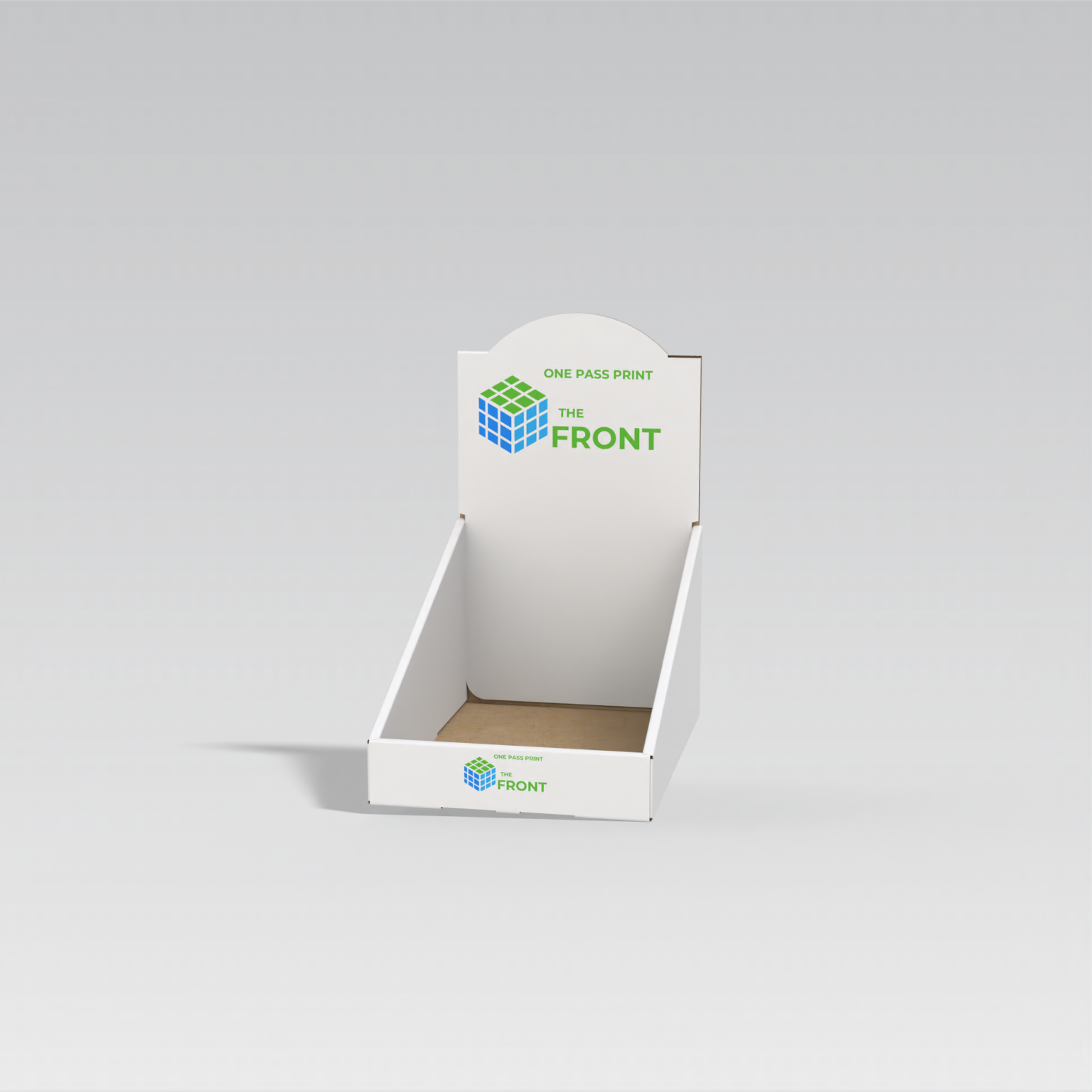 215 x 305mm Counter Top Display Box | 3mm White | 177RH x 50FH (mm ...