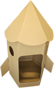 Cardboard Rocket Toy | 7mm Kraft Brown | 900Diameter x 1750H (mm) | The ...