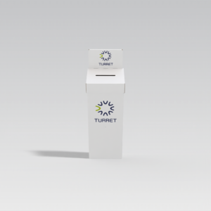 Large White Freestanding Cardboard Entry Box | 3mm White | 300L x 300W ...