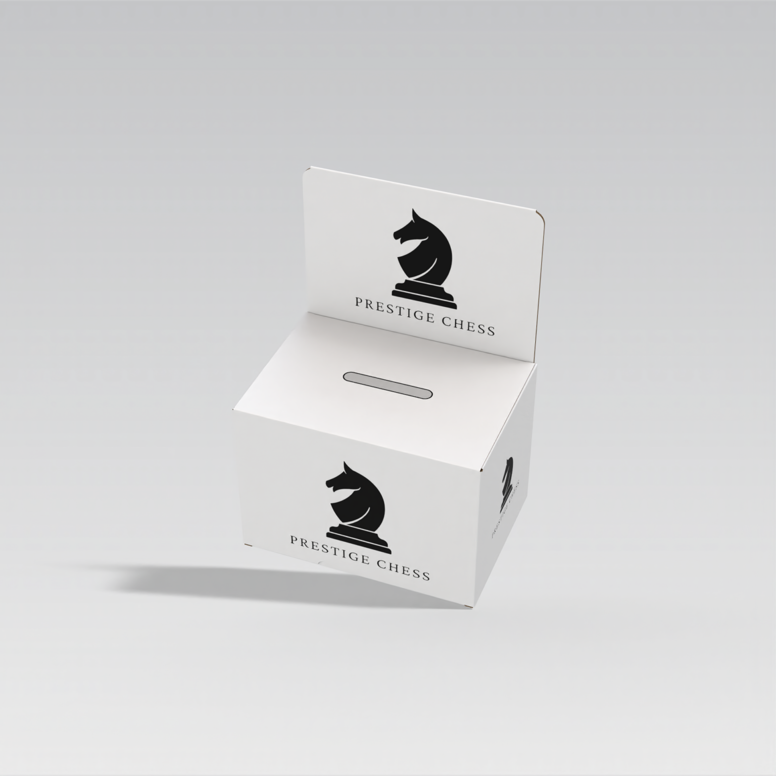 White Tabletop A4 Cardboard Entry Box | 2mm White | 305L x 215W x 215H ...