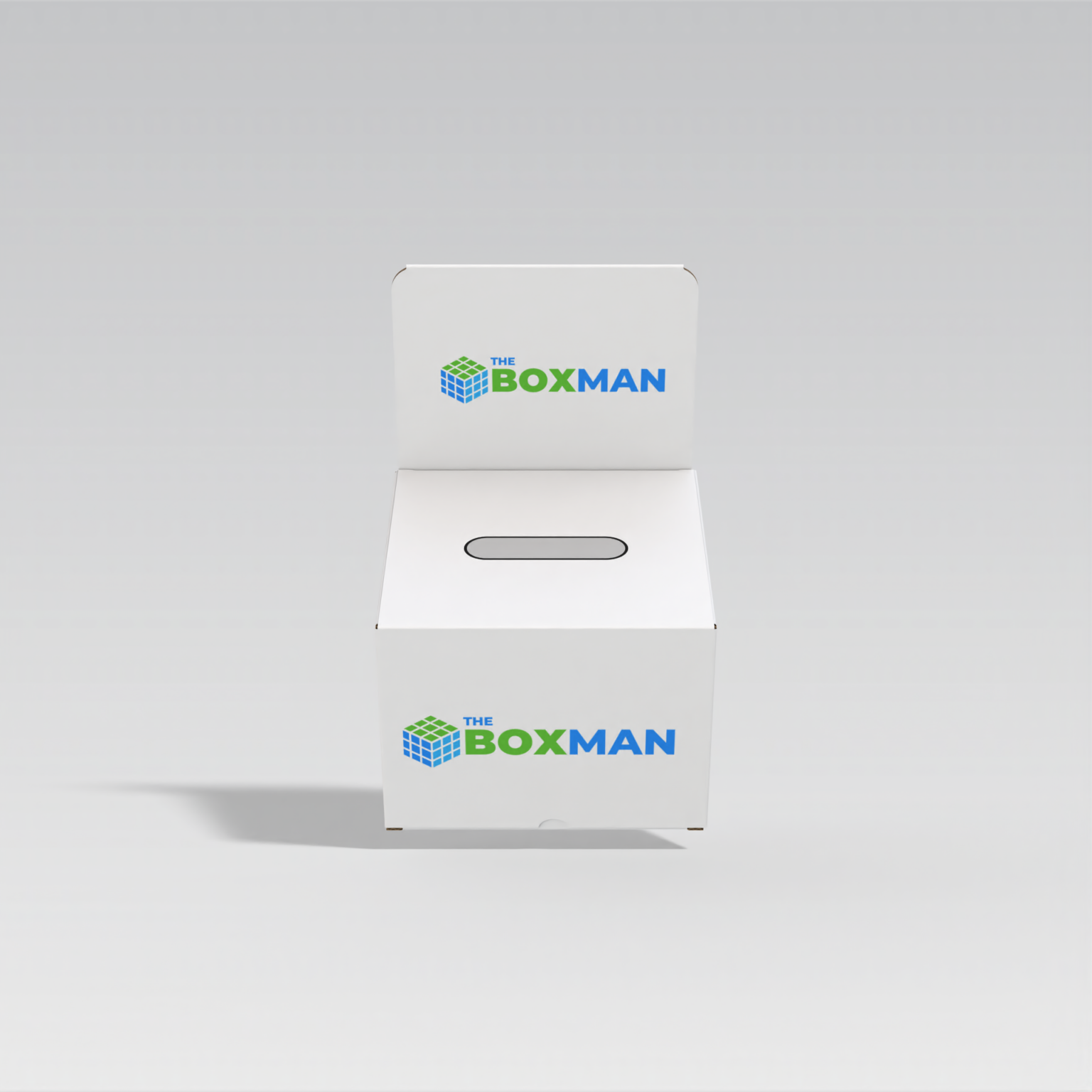 White Tabletop A5 Cardboard Entry Box | 2mm White | 215L x 215W x 160H ...