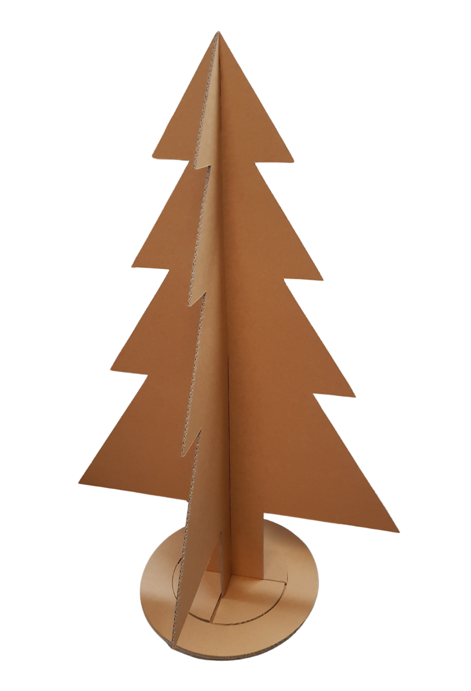 Cardboard Christmas Tree Toy | 7mm Kraft Brown | 1000W x 1675H (mm ...
