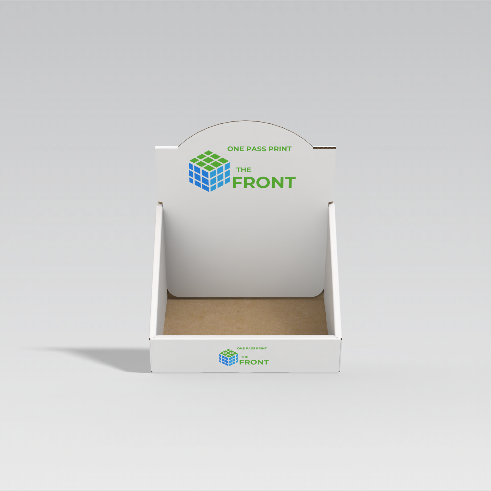 225 x 160mm Counter Top Display Box | 3mm White | 150RH x 50FH (mm ...